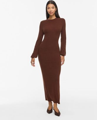 Vila robe longue couleur marron caf&eacute;