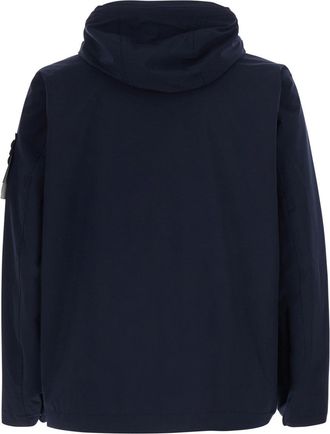 Stone Island Mens Soft Shell Jacket Blue Tech Fabric Polyester Coat