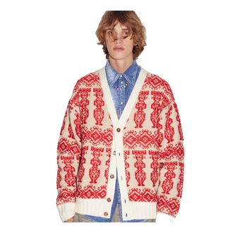 Dsquared2 Buntwolle Alpaka Cardigan - - Knitwear - Herren - Mehrfarbig - S