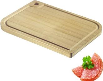 Westmark Schneidebrett Bambus - hochwertige Schneideunterlage mit Saftrille, K&uuml;chenbrett aus Holz zum einfachen Schneiden von Lebensmitteln - Bambus, 40 x 29 c