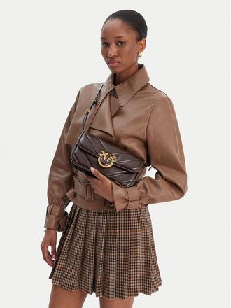 Pinko Handtasche Love Box Baguette Al 25-26 PLTT 105083 A2W2 Braun