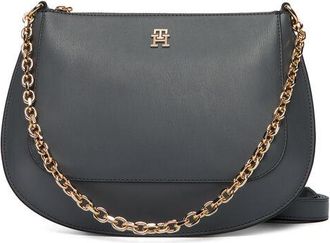 Tommy Hilfiger Handtasche Th Glam Conv Med Crossover AW0AW18143 Grau