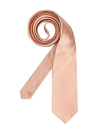 Ascot Herren Krawatte orange Seide unifarben