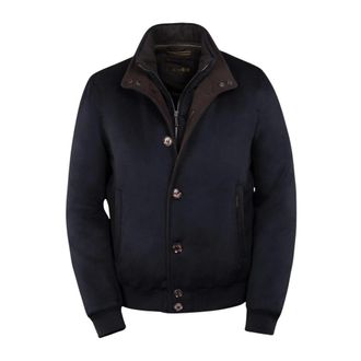 Moorer Janos CS2 Bomber Jacket - Homme - Vestes - Bleu - Taille: M