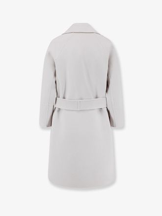 Max Mara Womens Coat Arona Pure Virgin Wool White