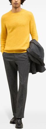 Boglioli Pullover mit Rundhalsausschnitt - Gelb