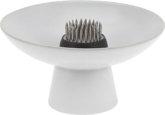 Aboofan Hochwertiger Dekorativer Blumenhalter mit Edelstahl Spie&szlig; Elegantes Hochbeiniges Blumengef&auml;&szlig; f&uuml;r Ikebana und Tischdeko Geeignet f&uuml;r B&uuml;ro Wohnzimmer un