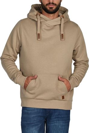 Riverso Hoodie Herren Regular Fit RIVNiklas Kapuzenpullover Pullover Cross-Over-Kragen Beige 4XL, Gr&ouml;&szlig;e:4XL, Farbe:Cobblestone Beige