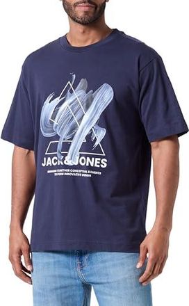 Jack & Jones Jcotint Tee SS Crew Neck T-Shirt, Blazer Bleu Marine, M Homme