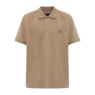 Moose Knuckles Homme, Tops, Brun, Taille: XL Polo avec application logo