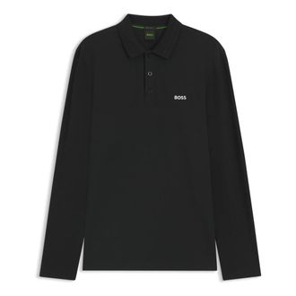 HUGO BOSS Plisy Poloshirt - - Tops - Herren - Schwarzk - 6XL