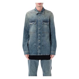 Rick Owens Herren, Shirts, Blau, MGr&ouml;&szlig;e