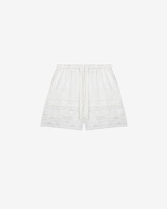 Isabel Marant Short Damina - Femme - Blanc - Taille 38 - Marant &Eacute;toile