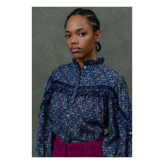 Louise Misha Blouse Noelianne Starlit Sky Coton Bio - Collection Femme Louise Misha