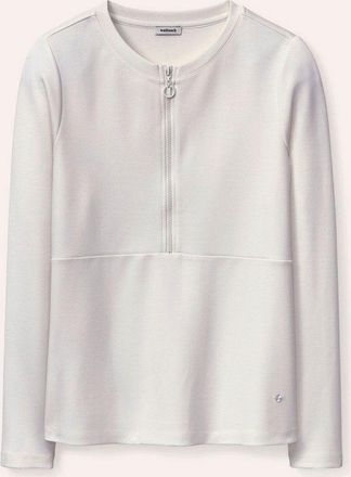 Walbusch Langarmshirt Damen Shirt mit Rei&szlig;verschluss Rundhals Langarm, pflegeleicht