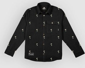 THE DUDES Tiny Flowers Hemd black