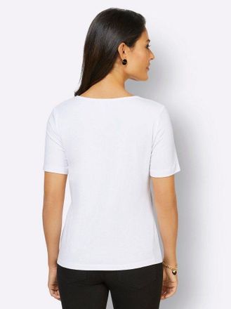 Cr&eacute;ation L T-Shirt Modal-Baumwoll-Shirt Kurzarm