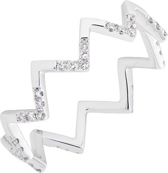 Edenly Ring Joe - 375er Weißgold und Diamanten