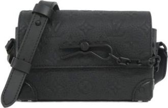 Louis Vuitton Sac bandouli&egrave;re en cuir vintage Pre-owned - Femme - Pre-owned - Noir - Taille: ONE Size
