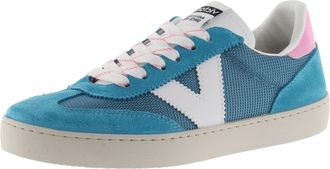 Victoria Low-Top Berlin Ciclista Mesh & Passende Spaltlederteile & Farbige Im Kontrast 1126211 für Damen Turquesa 40