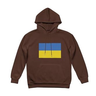 Generic Sweatshirt Ukraine Doublure Polaire Ukraine Drapeau Lettres Graphiques Pull Col Rond Manches Longues Coupe Ample Sweat V&ecirc;tewoments Plusieurs Couleurs 