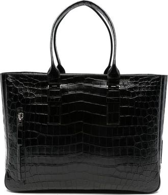 Tom Ford Crocodile-effect Leather Tote Bag