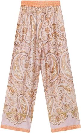 Emily van den Bergh Femme, Pantalons, Orange, Taille: 42 FR Wide Pantalons