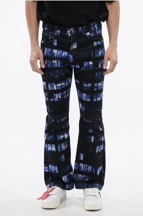 Off-white Printed Jeans WINDOWS Flare Fit size 33