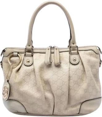 Gucci Pre-owned Sukey - Femme - Pre-owned - Beige - Taille: ONE Size