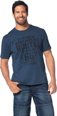 Man's World Rundhalsshirt kurzärmelig, lässige Passform, bedruckt, Rundhalsausschnitt