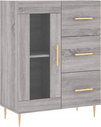 vidaXL Sideboard Grau Sonoma 69,5x34x90 cm Holzwerkstoff Vidaxl