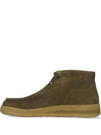 ASTORFLEX Schnürstiefel aus Wildleder - Grün