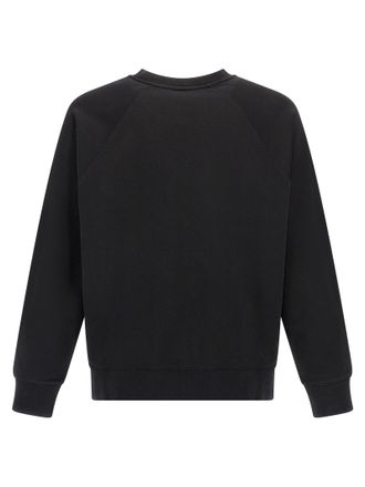 Maison Kitsun&eacute; Mens Black Cotton Sweatshirt Clothing