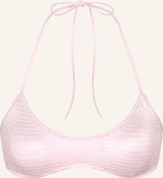 SKIMS Skims Neckholder-Bikini-Top Satin Swim pink