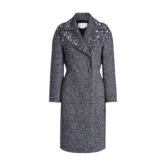 Genny Doppelreihiger Mantel - - Coats - Damen - Blau - XS