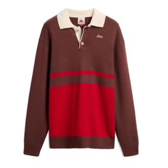 Kappa Lusaka Long Sleeved Polo - - Knitwear - Herren - Braun - S