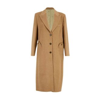Blaz&eacute; Milano Femme, Manteaux, Brun, Taille: 42 FR Mylius Manteau Oversize en Poil de Chameau