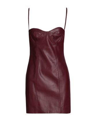 8 by YOOX LEATHER TUBE DRESS