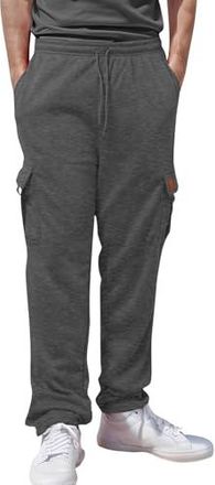Generic Pantalon de jogging en polaire à ourlet ouvert pour homme - Taille élastique - Pantalon de jogging décontracté - Pantalon de survêtement léger - Plusi