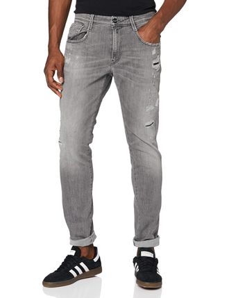 Replay Herren Anbass Aged Jeans, Grau (0961 MEDIUM Grey), 32W / 36L