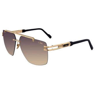 Cazal Cazal, unisex, Accessoires, Jaune, Taille: 62 MM Lunettes de Soleil en M&eacute;tal Dor&eacute; Verres Marron