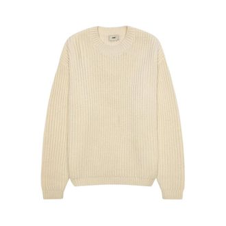 Autry Rundhals-Strickpullover - - Knitwear - Herren - Beige - S