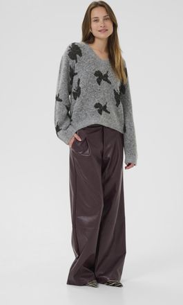 Culture Strickpullover CUfreya Strickpullover Relaxed fit black darkgrey