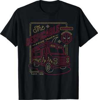 MARVEL Deadpool Chimichangas Despicable Food Truck T-Shirt