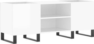 vidaXL Vidaxl - Plattenschrank Hochglanz-Weiß 121x38x48 cm Holzwerkstoff