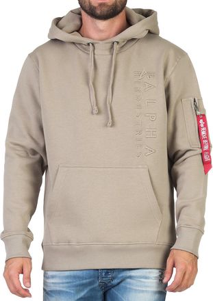 Alpha Industries EMB Hoody Kapuzensweat für Herren Vintage Sand