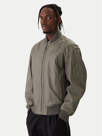 HUGO BOSS Lederjacke Jakri 50552151 Grau Regular Fit
