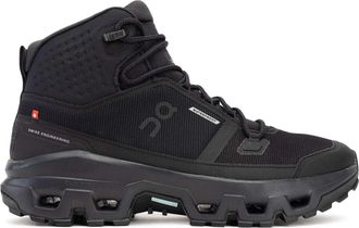 On Clouddrock Mid Waterproof Sneaker f&uuml;r Damen, Schwarz/Schwarz, Gr&ouml;&szlig;e 45