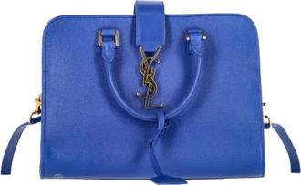 Saint Laurent Pre-owned Cuir sacs-main - Femme - Pre-owned - Bleu - Taille: ONE Size