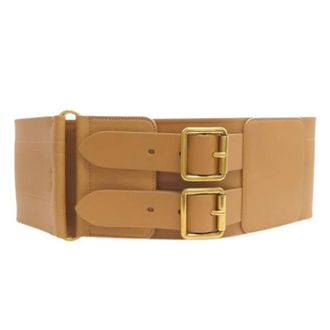 Dior Pre-owned Cuir ceintures - Femme - Pre-owned - Brun - Taille: ONE Size